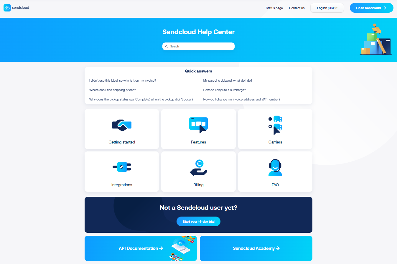 How to get support from Sendcloud – Sendcloud Help Center